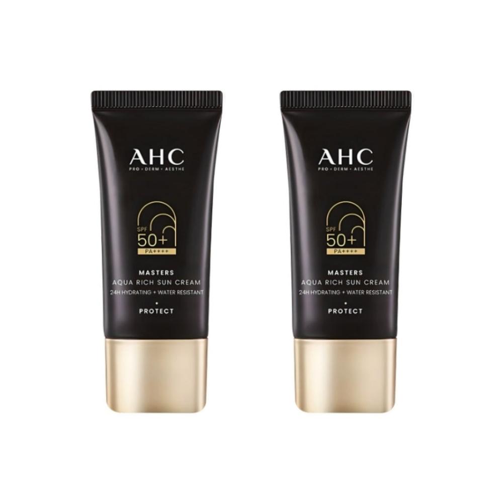 AHC Masters Aqua Rich Sun Cream SPF50+ PA++++ 30ml*2Pcs – LIPTAIL