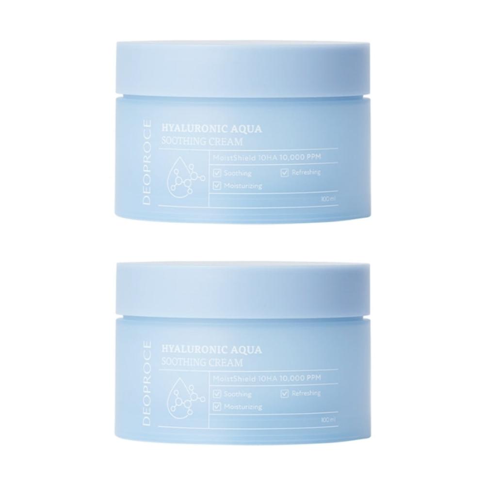Deoproce Hyaluronic Aqua Soothing Cream 100ml*2Pcs – LIPTAIL