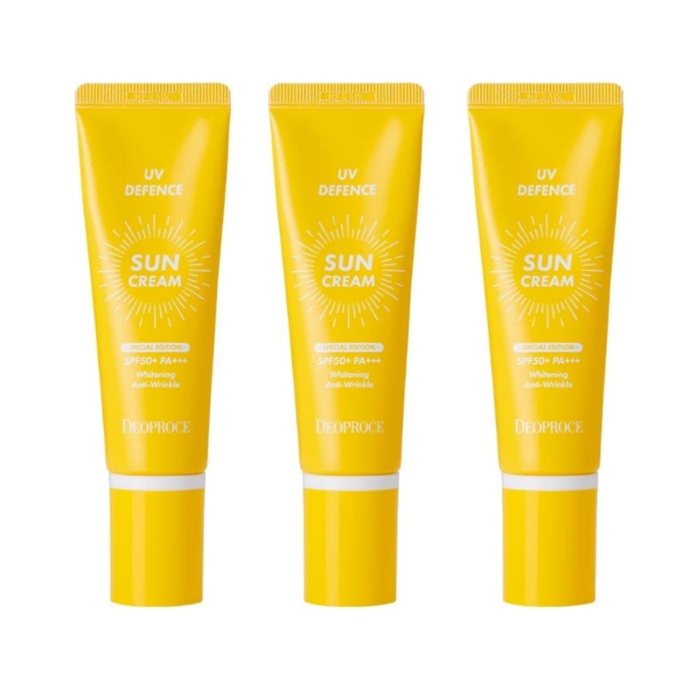 Deoproce UV Defence Sun Cream SPF50+ PA+++ Special Edition 50g*3Pcs ...
