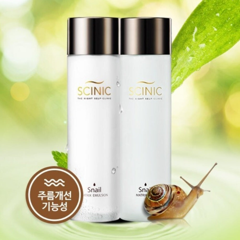 SCINIC Snail Matrix Skin Emulsion 2 Pieces Set – LIPTAIL