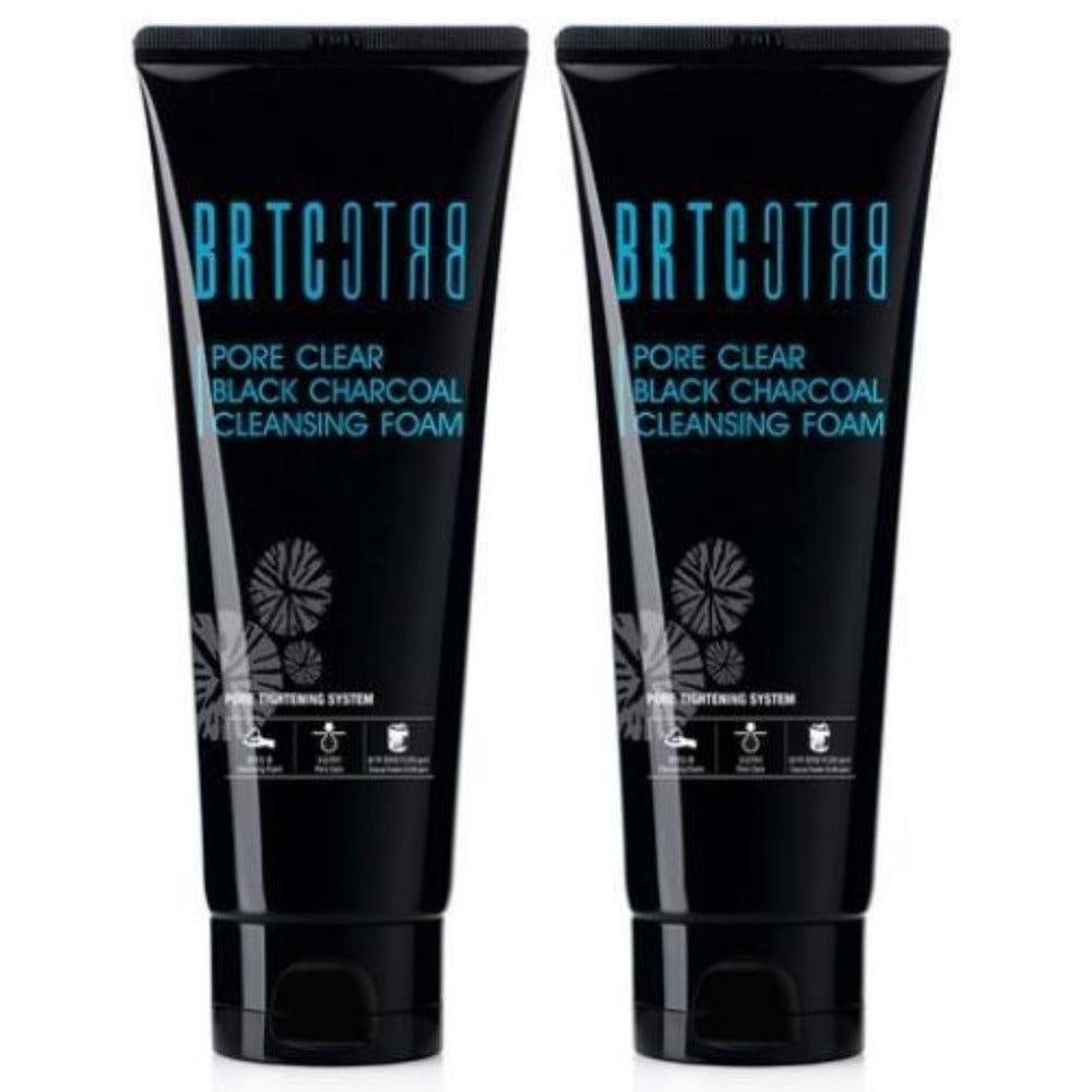 BRTC Pore Clear Black Charcoal Cleansing Foam 150ml*2Pcs – LIPTAIL